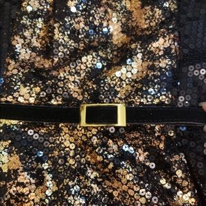 Jessica Simpson | Dresses | Jessica Simpson Dressblack And Gold Sequin ...